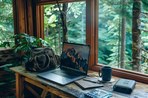 A Digital Nomads Life Stock Illustration Illustration Of Worker