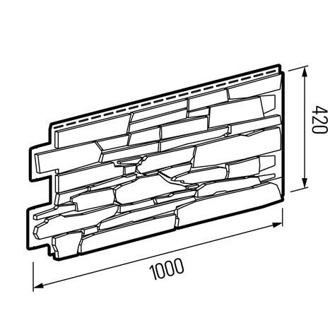 ფასადის პანელი კოლექცია ქვა