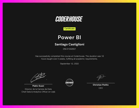 Santiago Castiglioni On Linkedin Coderhouse Powerbi