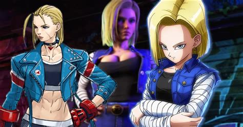 cammy transforms into busty android 18 from dragon ball z in new street