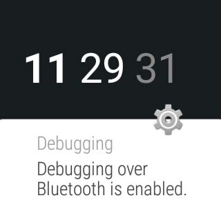 Adb Android Wear Hide Debugging Over Bluetooth Card Stack Overflow