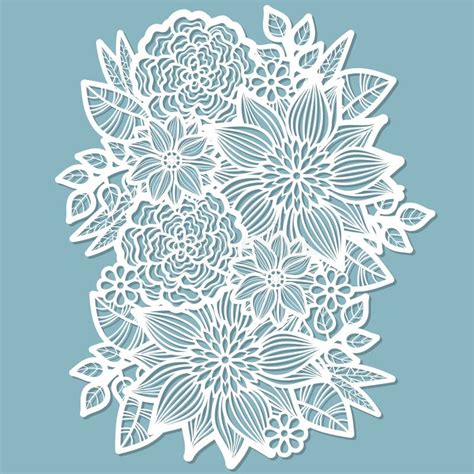 Decorative Element For Laser Cutting Stock Vector Illustration Of