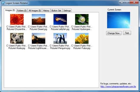 Windows 7 Logon Screen Rotator