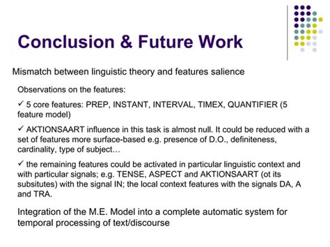 Temporal Relations With Signals The Case Of Italian Temporal Prepositions Ppt