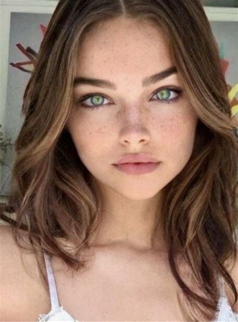 Beautiful Green Eyes And Brown Hair
