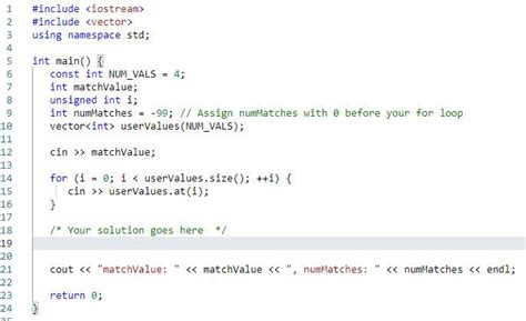 Solved C 542 Finding Values In Vectors Assign