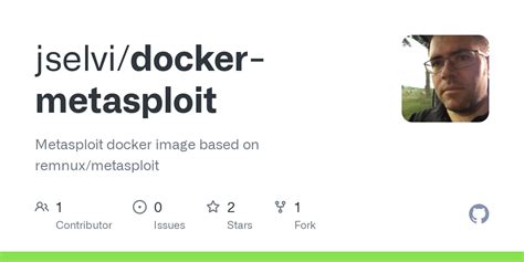 Github Jselvidocker Metasploit Metasploit Docker Image Based On