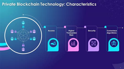 Characteristics Of Private Blockchain Technology Training Ppt Ppt Slide