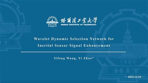 underline wavelet dynamic selection network for inertial sensor