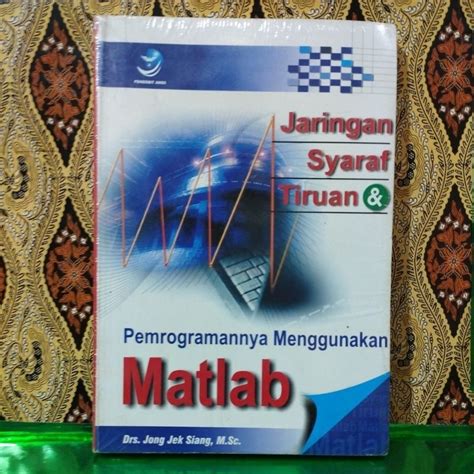Original Book Of Artificial Neural Networks Programming Using Matlab Shopee Philippines