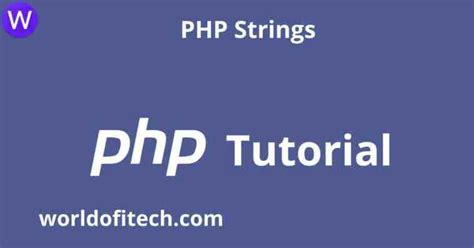 Php Strings Php Tutorial