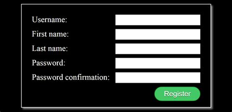Html Login Screen Password Confirmation On One Line Stack Overflow