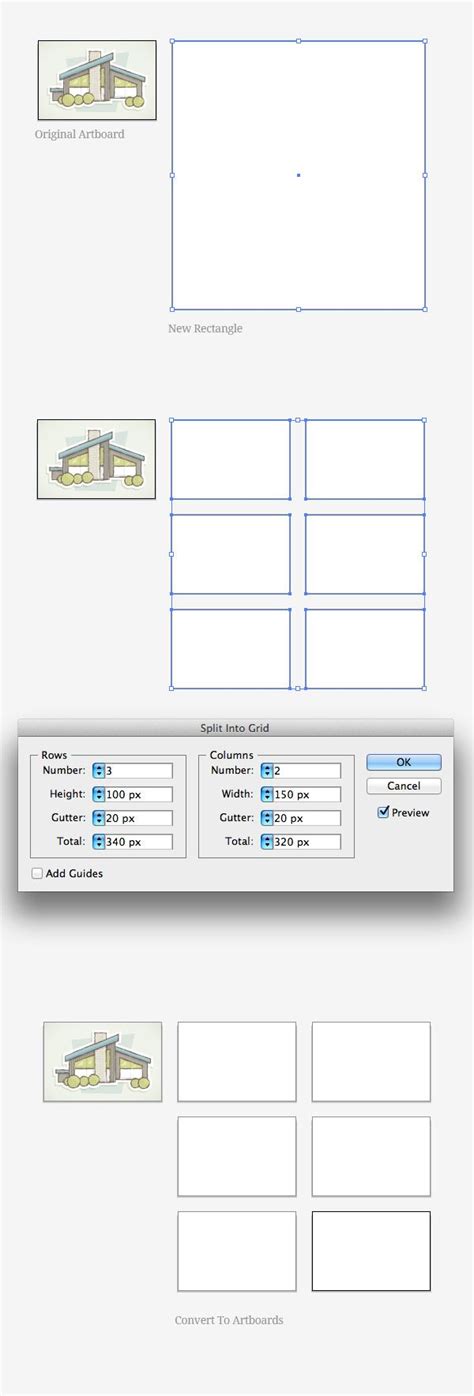 Split Into Grid Vectips