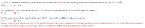 Solved What Is The Escape Speed On A Spherical Asteroid