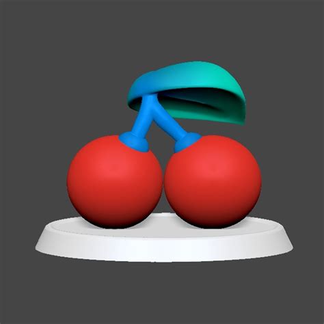 Double Cherry Based Mario 3d Model 3d Printable Cgtrader