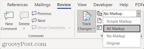 how to print without comments or markup in microsoft word