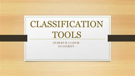 Solution Classification Tools Studypool