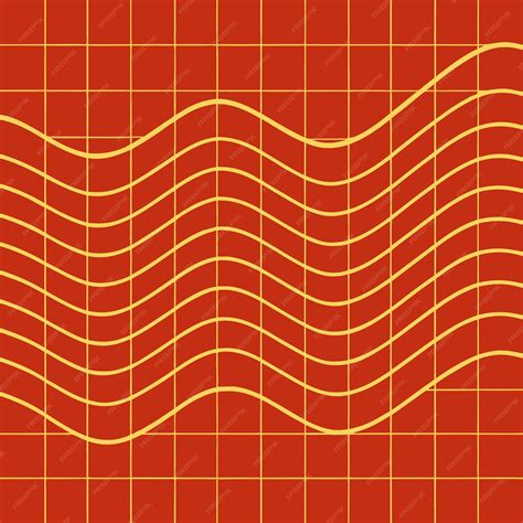 premium photo a grid where each cell contains a single wavelike curve