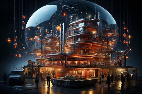 Premium Photo Iot Smart Factory In Industry 40 Concept