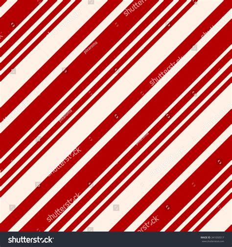 Christmas Seamless Vector Pattern Contain Candy Cane Stripes In Red
