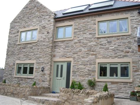 Mixed Stone Cladding Traditional House Exterior Other By