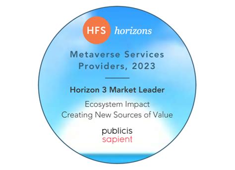 Publicis Sapient Is Named A Market Leader In Metaverse Services By Hfs