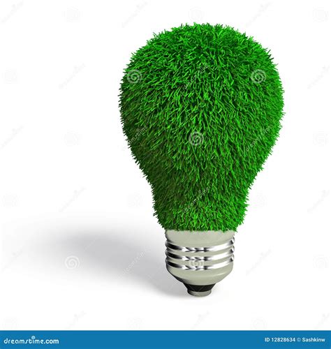 Grass Light Bulb Stock Illustration Illustration Of Lightbulb 12828634