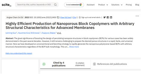 Highly Efficient Production Of Nanoporous Block Copolymers With
