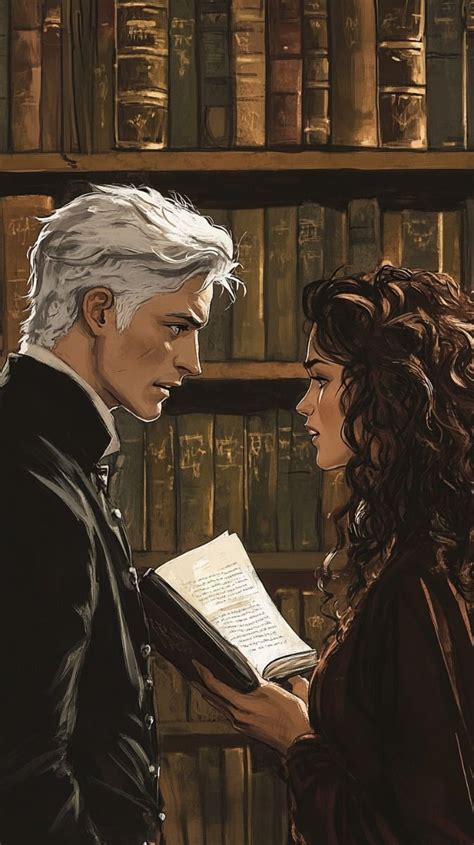 Драко Малфой и Гермиона Грейджер In 2024 Dramione Fan Art Hermione Fan Art Draco And Hermione