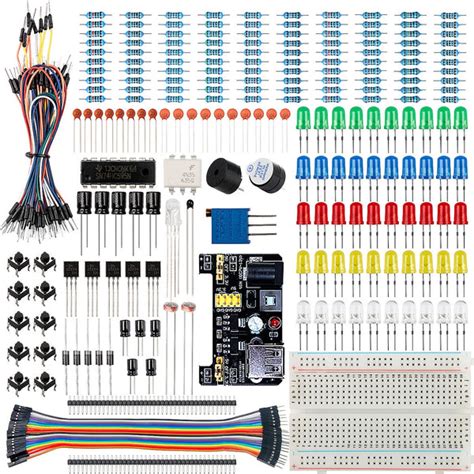 smraza super starter kit with breadboard power supply jumper wires