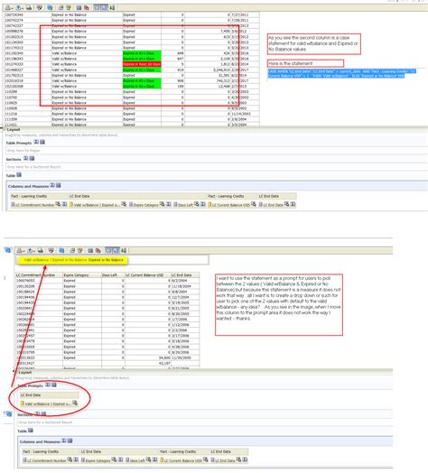 Prompt Or Column Select With Measure Column Oracle Forums