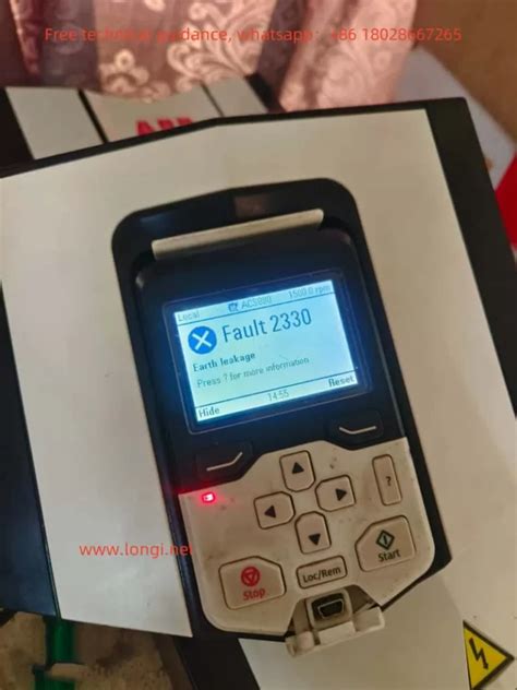 Analysis And Solution For Ground Fault Fault 2330 In Abb Acs880 Inverter Longi