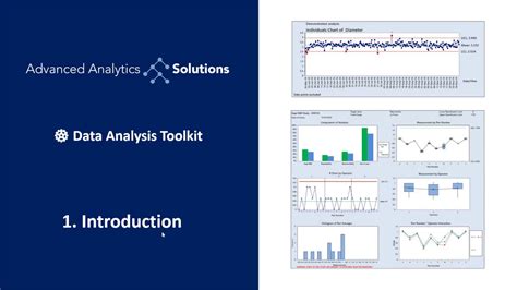 1 Introduction To The Data Analysis Toolkit From Advanced Analytics