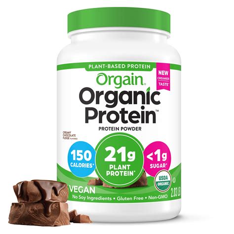 Orgain Organic Vegan Protein Powder 21g Complete Plant Based Creamy