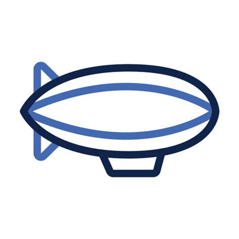 Dirigible Generic Color Outline Icon