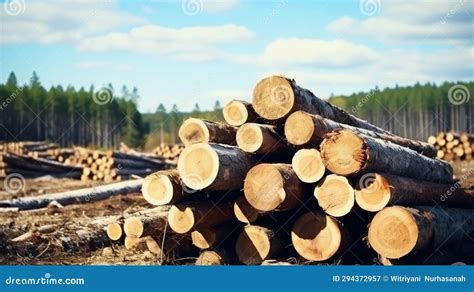 Illegal Logging And Forest Fires Vector Illustration Cartoondealer