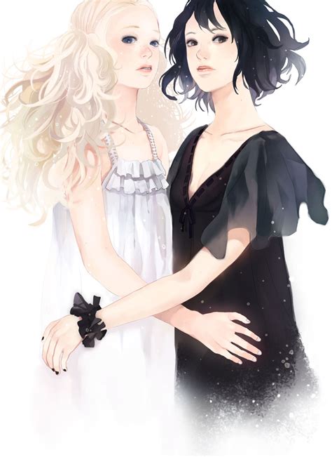 Блондинка И Брюнетка Аниме 63 фото