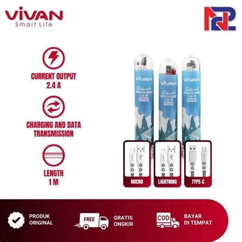 Jual Vivan Kabel Data Ctm S Ctl S Ctc S Kabel Data Lightning Type C Fast Charging