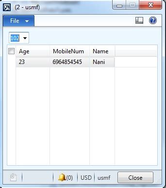 Ax Technical Filtering The Data Record Based On Selected Input In Ax