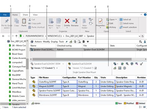BOM View SOLIDWORKS PDM Help