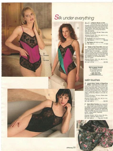 Lot Of 90s Vintage Catalog Lingerie Bras Photo Pages Ads Clippings