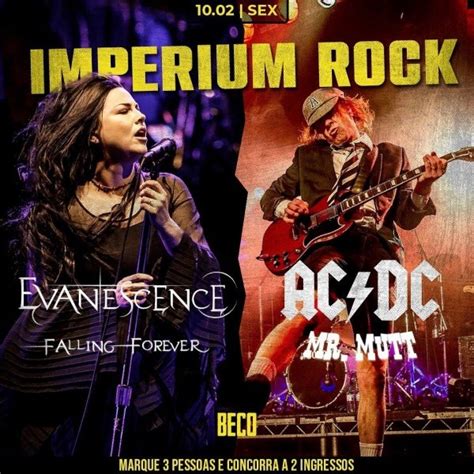 Sex 10 02 Especial Evanescence E Ac Dc Em São José Sympla