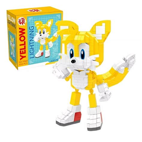 Sonic The Hedgehog Mr Gadgets Set Bloques Armables 3d Tails Knuckles