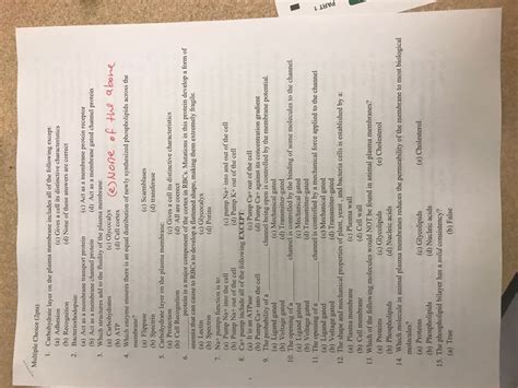 solved multiple choice 2pts carbohydrate layer on the