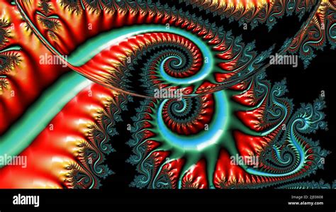 Abstract Computer Generated Fractal Design A Fractal Is A Never Ending