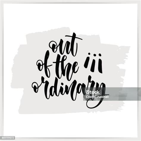 평범한 핸드 레터링 동기 부여 견적 Brushpen에 의해 이루어집니다 화이트 카드에 붓글씨 영감 스크립트입니다 긍정적인 감정 표현에 대한 스톡 벡터 아트 및 기타 이미지