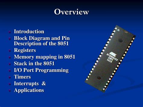 Ppt Microcontroller 8051 Features And Applications Powerpoint