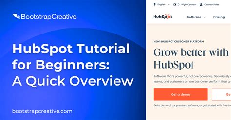 Hubspot Tutorial For Beginners A Quick Overview 2025