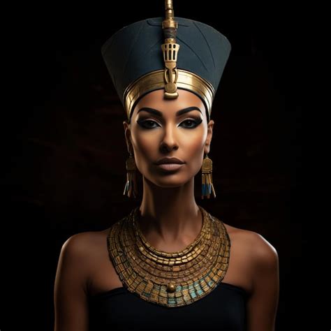 Egyptian Pharaoh Nefertiti Egyptian Woman Ai Generated Premium Ai