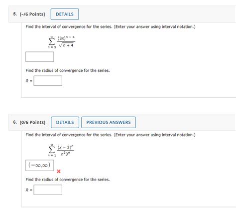Solved Find The Interval Of Convergence For The Series
